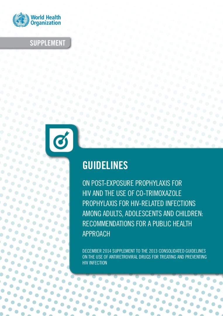 Guidelines WHO PEP 2014 - Aprofa Educa